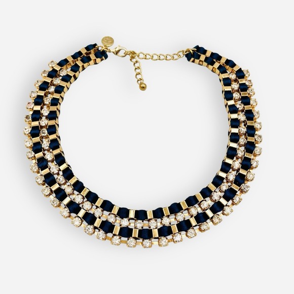 Brooks Brothers | Jewelry | Brooks Brothers Necklace Blue Satin Ribbon ...